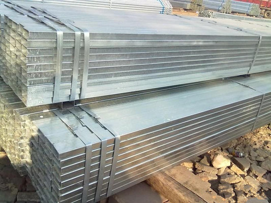 Rectangular HR Welded Rectangular Steel Pipe ASTM A53 API5L GR.B For Glass Curtain Wall