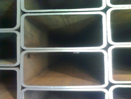 Q195 Q345B Q345D ERW Rectangular Steel Tube / Structure Mild Steel Pipes