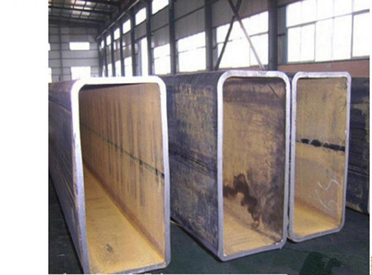 Longitudinal Welded Rectangular Steel Tubing ASTM A53 GB BS3604 DIN2440