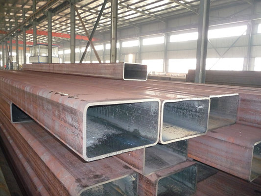 A36 , A35 , ST37 , ST35 Low Pressure Rectangular Steel Pipe / Large Diameter Steel RHS Pipe ERW