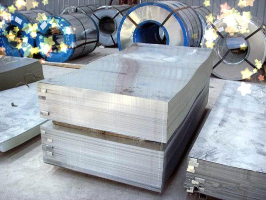 Structural Galvanized Mild Steel Plate / Sheet , Zinc Coated 50 - 350 g/m2