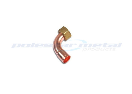Custom T2 Copper Pipe Fittings For Air Conditioner / Refrigeration Sweat Adaptor
