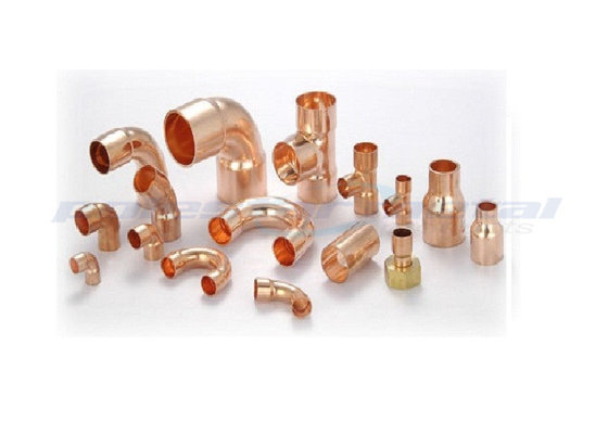 Custom T2 Copper Pipe Fittings For Air Conditioner / Refrigeration Sweat Adaptor