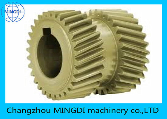 Customized Steel / Bronze Double Helical Gear For Agriculture Machine