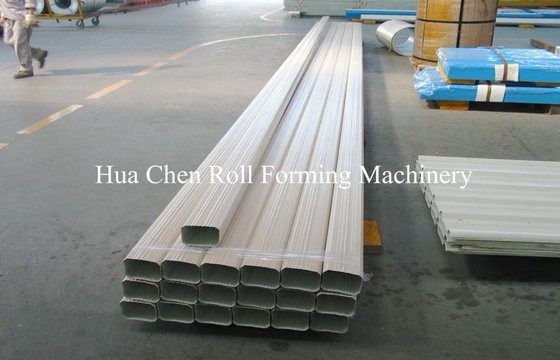 Steel Pipe Square Downspout Roll Forming Machinery Full Automatic 8-10m/min