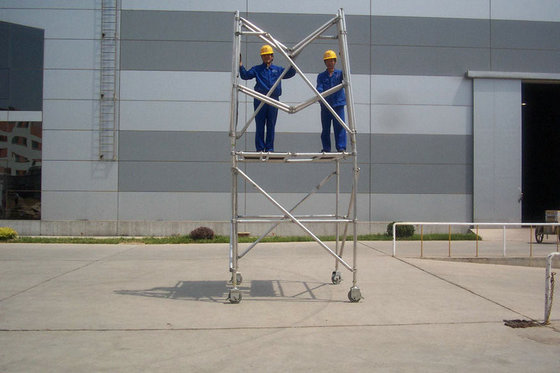 Light Weight Steel pipe Scaffolding For Boiler , aluminum folding scaffold