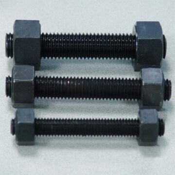 Custom ANSI / ASME A193 B7 Stud Bolts and Nuts with Black, Cadmium Plated Surface