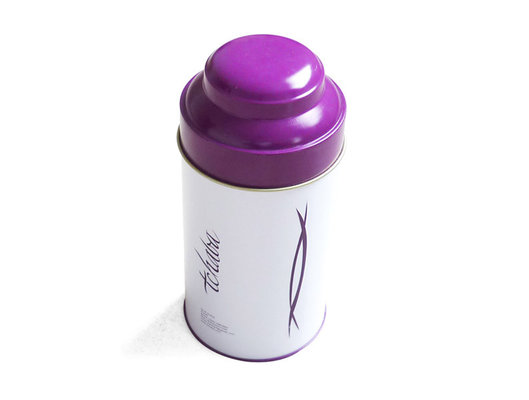 Empty Small Round Metal Containers Canister Storage Box Set For Loose Tea / Coffee