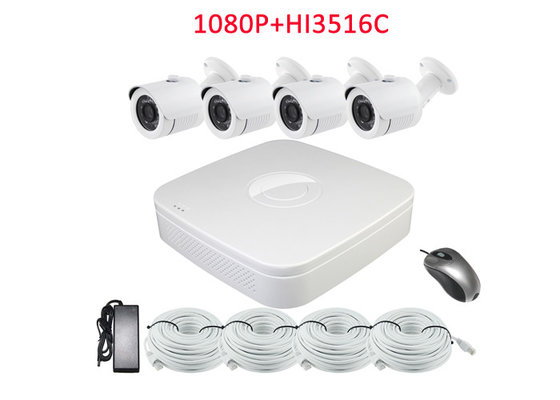 Remote View Waterproof Camera POE NVR System , HD IP NVR Security System