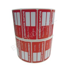Promotional Customized Adhesive Paper Price Label For Products , Personalized Self Adhesive Paper Price Label