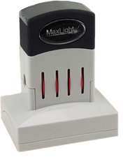 Dual foam and Rectangle stock office pre inked date stamp Z20 for paid, received, faxed, emailed