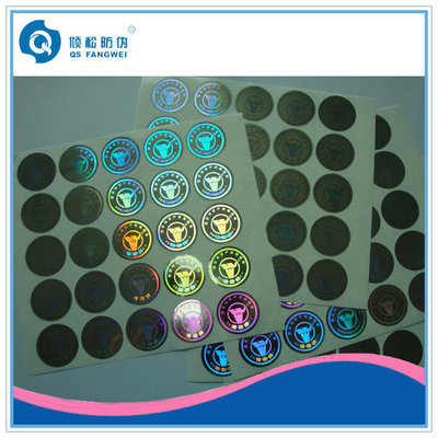 Laser Die Cutting Labels , Custom Holographic Security Labels Printer