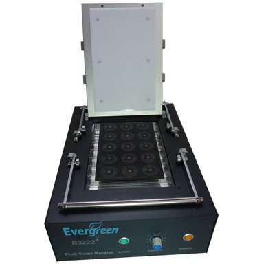 8 lamps flash stamp machine B3222+, Pre inked stamp maker