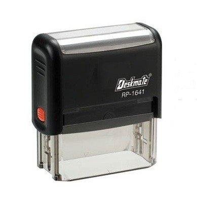 Black rectangle self inking rubber stamps, Stock office stamps, Teacher stamps