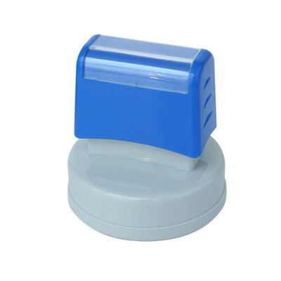 Customized round flash Pre Inked Rubber Stamps for signature, Reture Address and Bank Deposit