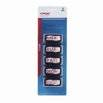 Pre-inked stamp, gel ink, measures (L)60x(W)30x(H)65mm