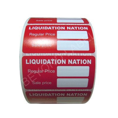 Promotional Customized Adhesive Paper Price Label For Products , Personalized Self Adhesive Paper Price Label