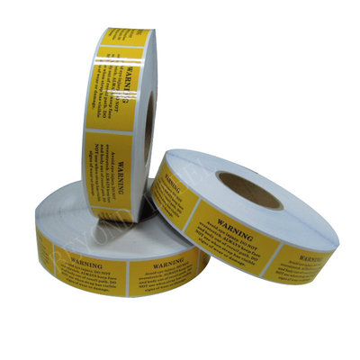 Self Adhesive Paper Labels printing Security Label With Waterproof Materials