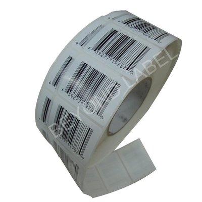 Roll Self Adhesive Barcode Labels Waterproof Custom Package Matte Product Labels