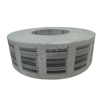 Roll Self Adhesive Barcode Labels Waterproof Custom Package Matte Product Labels