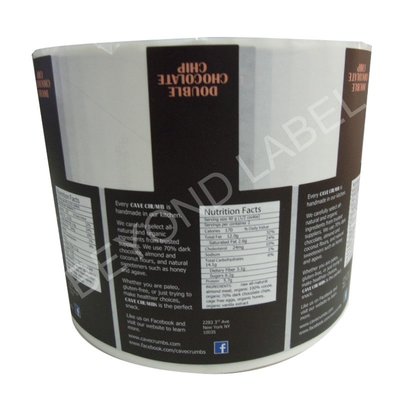 Waterproof Self Adhesive Paper Label On Roll Food Package Matte Product Labels