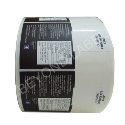 Waterproof Self Adhesive Paper Label On Roll Food Package Matte Product Labels
