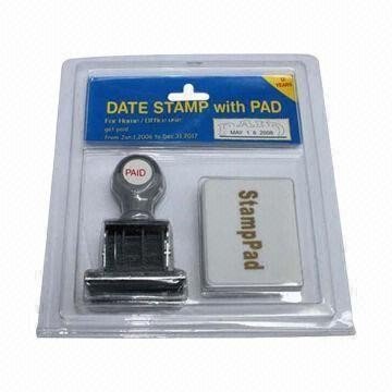Date Stamp Set with Pad Content and ABS Housing Material
