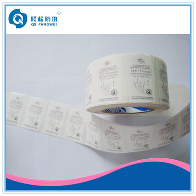 Waterproof  PET Clear Adhesive Label  ,  Self Adhesive Plastic Labels On Rolls