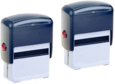 Traditional and Classic Logo Rectangle self inking rubber stamps, Return address stamps