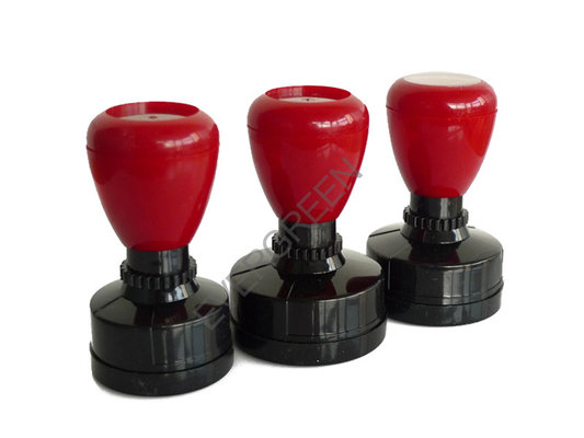 Round flash stamp, College stamps, Stock office stamp and Teacher stamps with Red handle