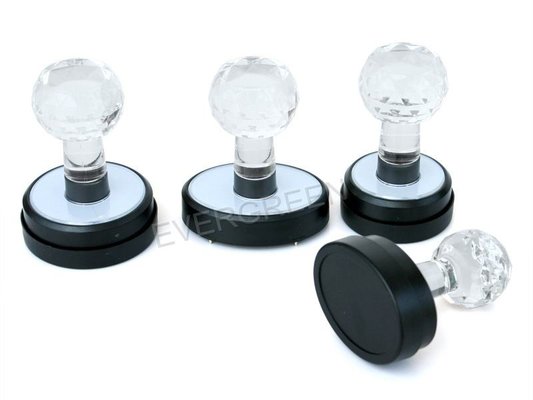 Spring crystal handle and Round  pre inked flash stamp, Return ddress stamp, Deposit stamps, Logo stamp
