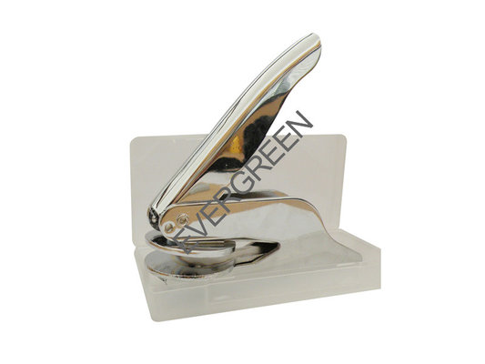 Metal portable pocket embossing seal round 41, Notary seal, Corporate seal, Logo Seal