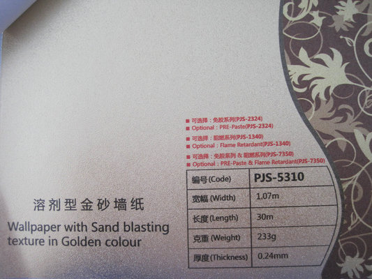 PVC Eco Friendly Wallpaper Solvent , Inkjet Printing Media