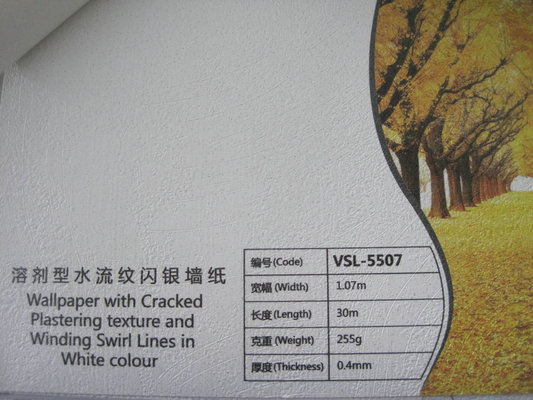 PVC Wallpaper Solvent Inkjet Printing Media For Digital Printing