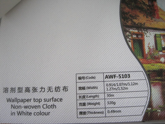 Eco Inkjet Printing Media Fiber Wallpaper Solvent With TC Wall Covering