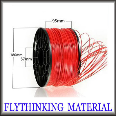 Low Shrinkage Red Transparent 3D Printer Filament PLA  , Builder 3D Printer Consumables