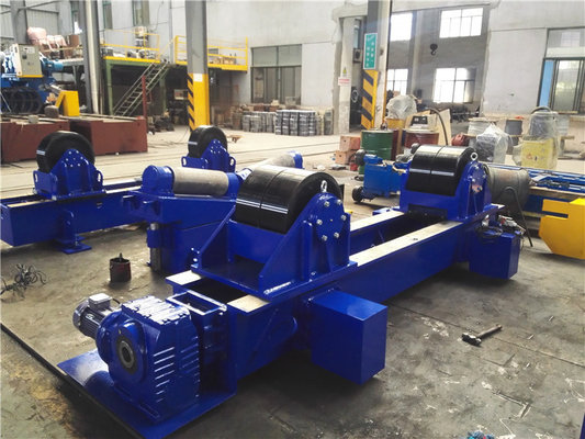 10 Ton Conventional Tank Welding Rotators , PU Roller Turning Rolls For Boiler Industry supplier