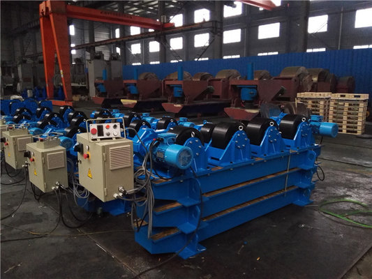 500T High Efficient Pipe Welding Rotator Yellow / Orange With Metal Rollers supplier
