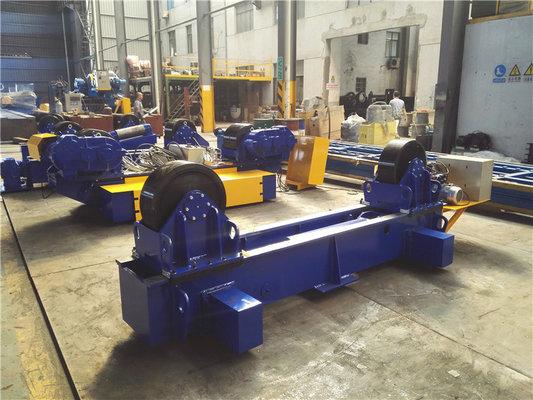 500T High Efficient Pipe Welding Rotator Yellow / Orange With Metal Rollers supplier