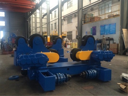150 Tons Capacity Vessel Tank Welding Turning Rolls With VFD Control Full PU Wheel supplier