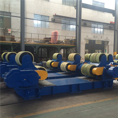 200T Heavy Duty Self Aligned Welding Rotator with Rubber / Steel / PU Material Roller supplier