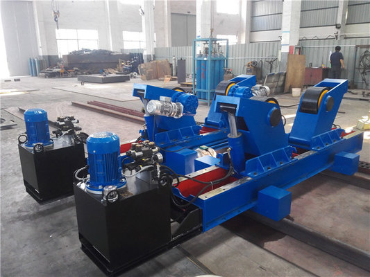 Customized Bolt Screw Conventional Welding Rotator PU Wheels 100T supplier