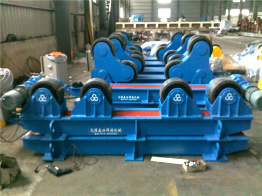 Customized Bolt Screw Conventional Welding Rotator PU Wheels 100T supplier