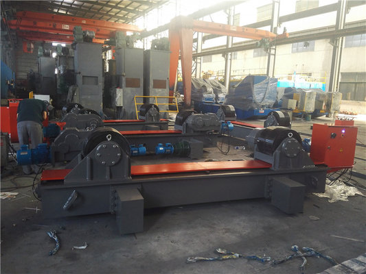 400T Bolt Adjustment Tank / Pipe Welding Turning Rolls Lead Screw Control supplier