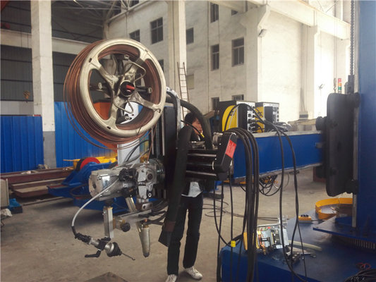 Blue Vertical Horizontal Welding Manipulator 5 * 5m Automated Machinery for Pressure Vessel supplier