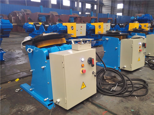 Vessel Rotary Welding Positioner Turntable with Servo Motor , Pipe Positioner Table 300KG Loading supplier