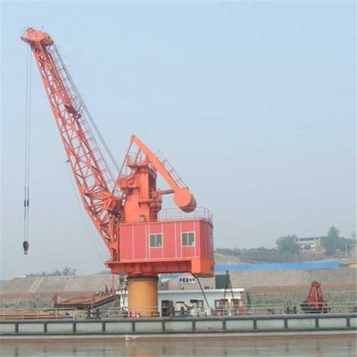 Heavy Duty Slewing Portal Jib Crane , Container Gantry Crane with Pedestal supplier