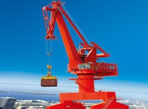 Multi Function10T  Movable Jib Crane Lift Container / Sundries / Bulk Cargo supplier