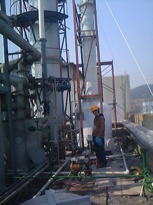 Gas Absorption Equipment , Co2 Absorption Column For Air Purification supplier