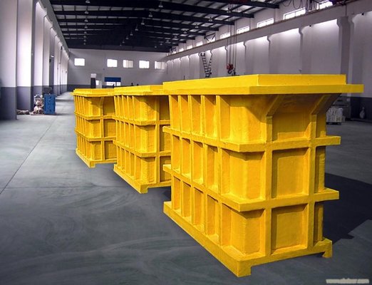 Yellow Fiber Reinforced Plastics Industrial Electrolytic Cell For Electro Refining / Electro Winning supplier